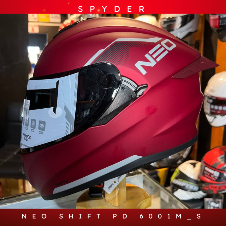 spyder helmet neo shift pd 6001 ms matte red fullface ripple | Lazada PH