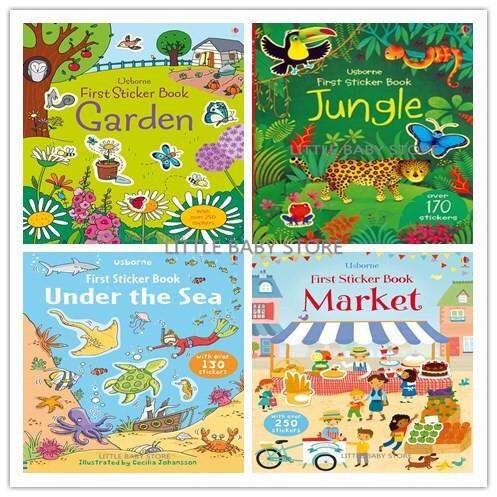 Usborne sticker books (set of 4) kids toys | Lazada