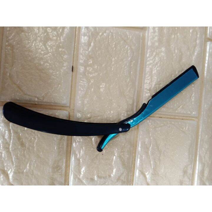LABAHA STRAIGHT RAZOR BARBER FOLDING SHAVER (BLUE) | Lazada PH