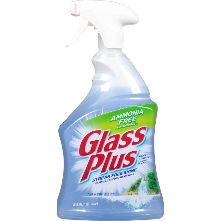 Glass Plus Streak Free Shine Ammonia Free Glass Cleaner 32oz (946ml ...