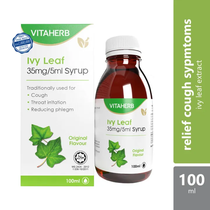 Alpro Pharmacy Vitaherb Ivy Leaf 35mg/5ml Syrup 100ml | Relief Of Cough ...
