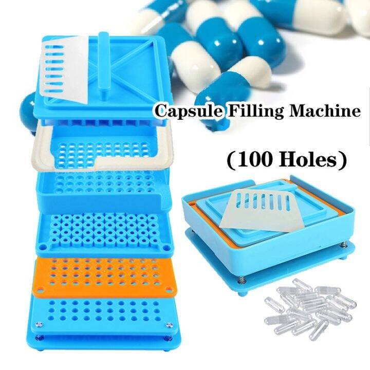 00# 100Holes Capsule Filling Machine Manual Capsule Filler Mold Board ...
