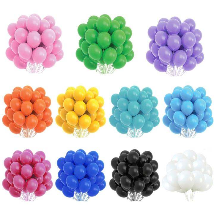 Qualatex Latex Balloons 100-Pack Latex Party Balloons - Assorted ...