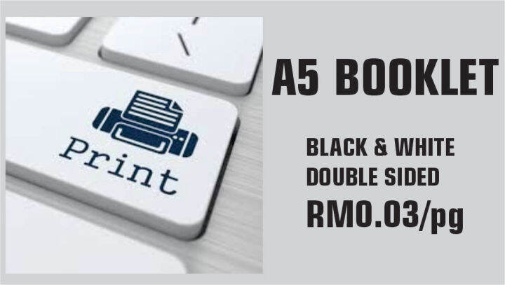A5 Printing Services (BLACK & WHITE, DOUBLE SIDED) | Lazada