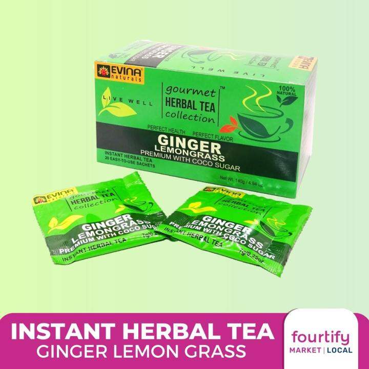 Evina Premium Ginger Lemongrass Tea 10g x 20 sachets | Lazada PH