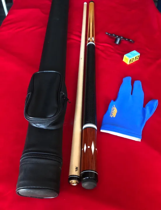 BENNY'S BILLIARD CUE STICK/ PREDATOR BLUE GLOVES & NIRMAL TIRIRIT W ...