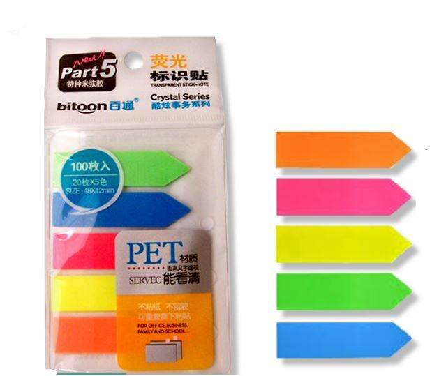 Arrow Sticky Notes 5 Colour Office Business School | Lazada