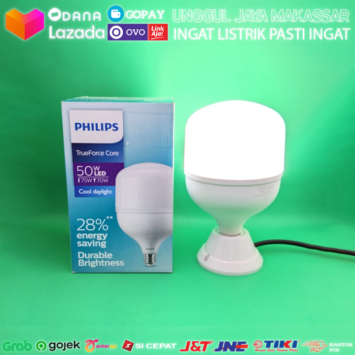 LAMPU PHILIPS LED 50 WATT E27 KAPSUL CAPSULE TFORCE - PUTIH UJ0056 ...