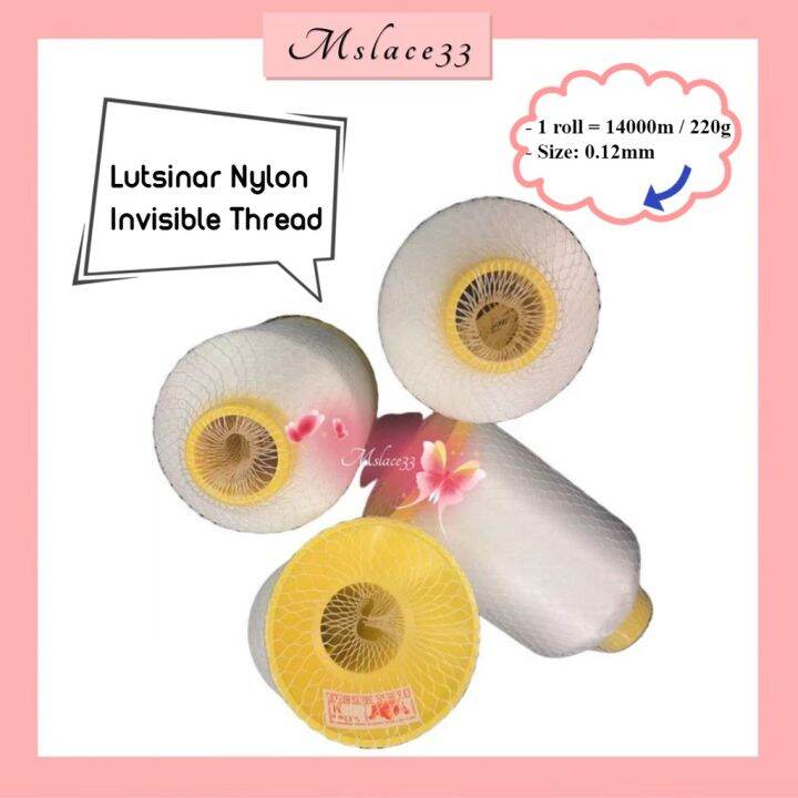 Benang Jahit Nylon/ Lutsinar nylon Invisible Thread/ Benang Tangsi | Lazada
