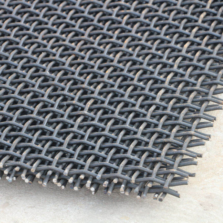 Custom-made 65 manganese steel woven mesh vibrating screen mine sand ...