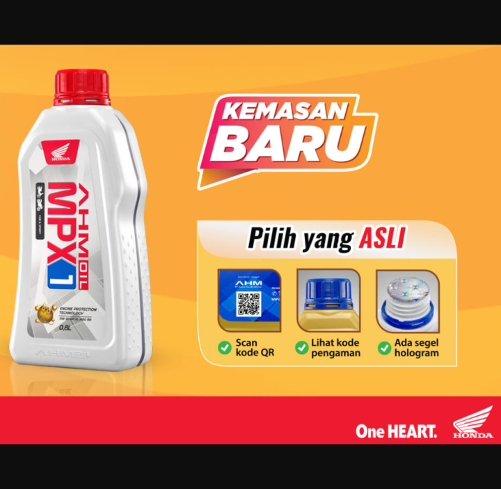 AHM MPX 1 0.8 LITER OLI ORIGINAL HONDA OFFICIAL | Lazada Indonesia
