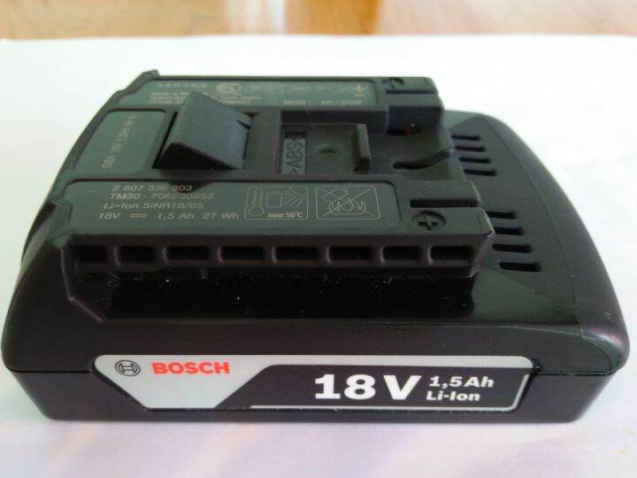 แบตเตอรี่ BOSCH Li-ion 18V. 1.5AH ของแท้**ออกใบกำกับภาษีได้** | Lazada.co.th