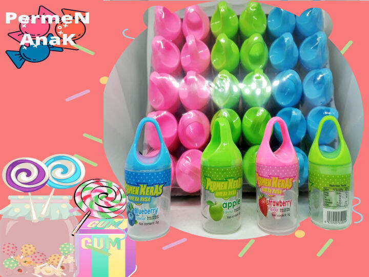 Permen Warung Anak rasa Dot tabung Botol 30pcs | Lazada Indonesia