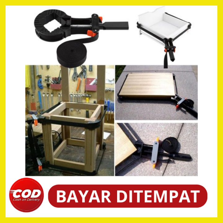 Penjepit Bingkai Kayu Adjustable Corner Clamp 4 Jaw / Clem Jepit Kayu ...