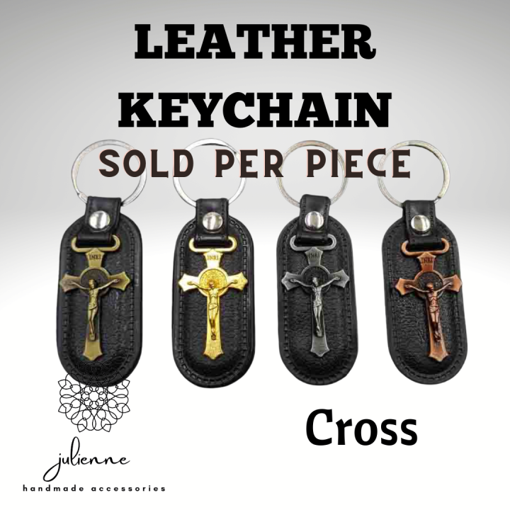 Leather Keychain - CROSS Design | Keyholder | Give Aways | Souvenir ...