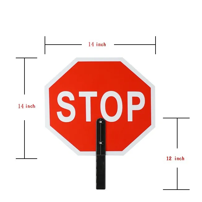 raincoat for men Stop and Go Paddle Sign Aluminium Hand Sign Stop Signs ...