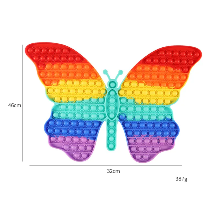 Big Pop it rainbow jumbo Pop It Push Bubble Gadget Toy Push Pop Bubble ...