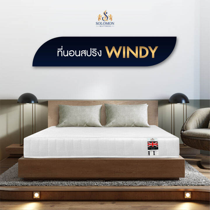 Solomon Mattress ที่นอนสปริง รุ่น Windy หนา 8 นิ้ว | Lazada.co.th
