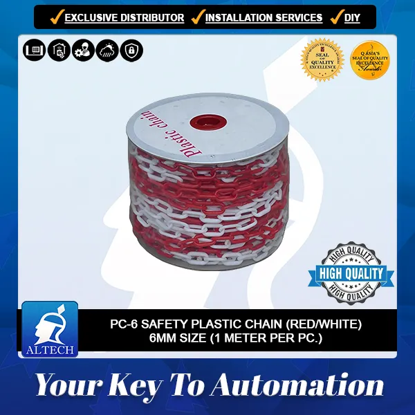 Safety Plastic Chain (Red/White) 6mm size 1 meter per pc. | Lazada PH