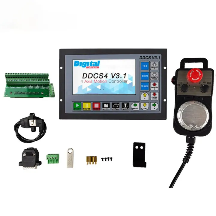 Special Offer DDCSV3.1 3/4 Axis 500KHz G-Code Offline CNC Controller +4 ...