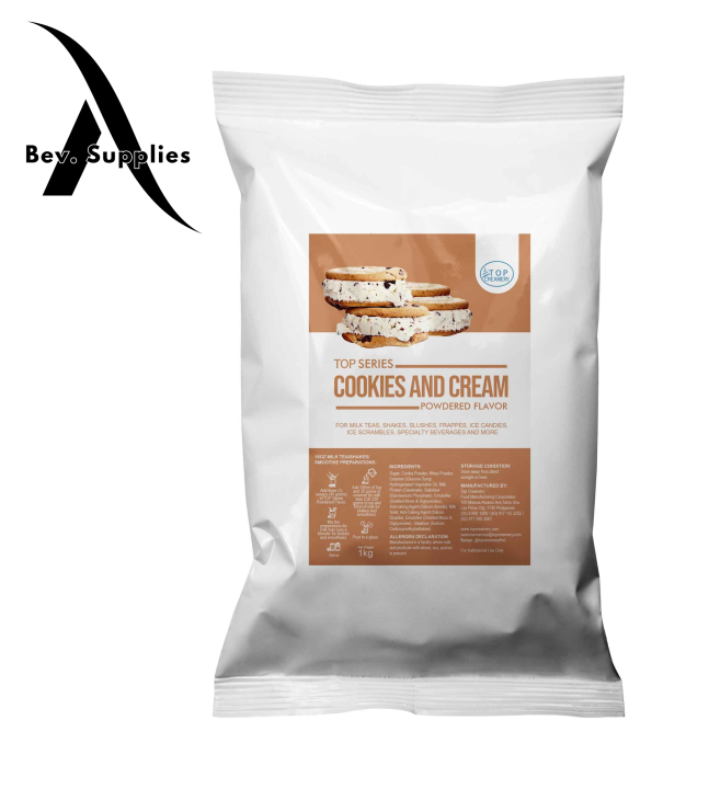 TOP CREAMERY COOKIES AND CREAM FLAVORED POWDER 1KG | Lazada PH