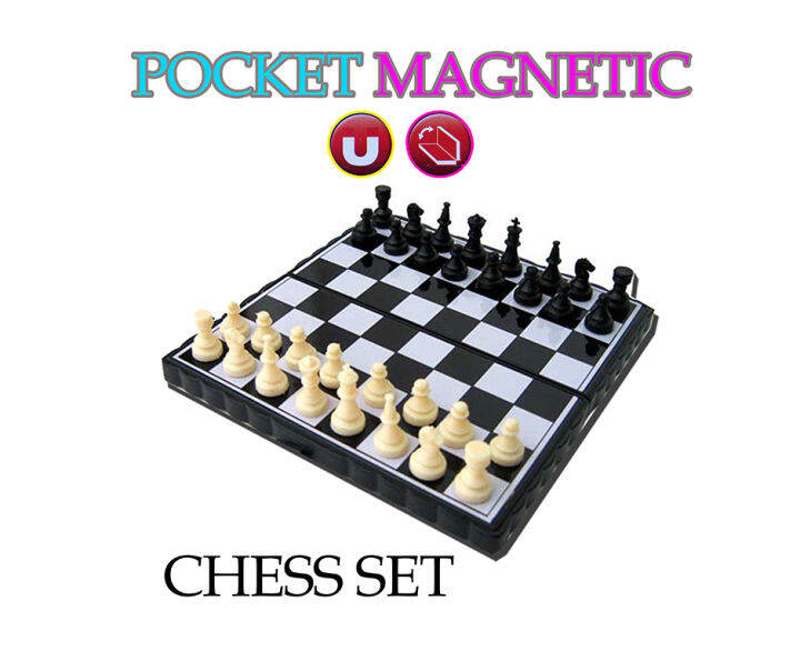Mini Pocket Magnetic Game Set - Chess/Draughts/Snake/ Aeroplane | Lazada