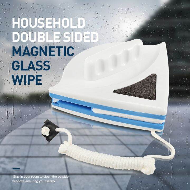 Household Double Sided Magnetic Glass Wipe Brush Home Window Wiper ...