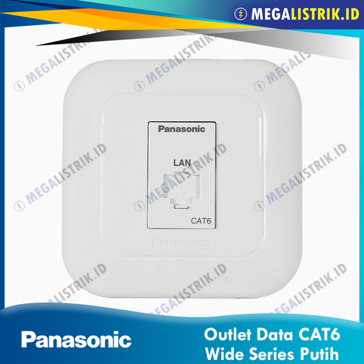 PANASONIC OUTLET DATA LAN CAT6 PUTIH / STOP KONTAK RJ45 CAT 6 INBOW ...