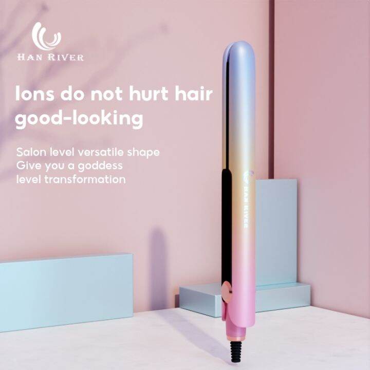 hair straightening iron Han River hair straightener Curling Iron 2IN1 ...