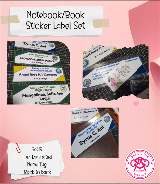Notebook/Book Label Sticker Set | Lazada PH
