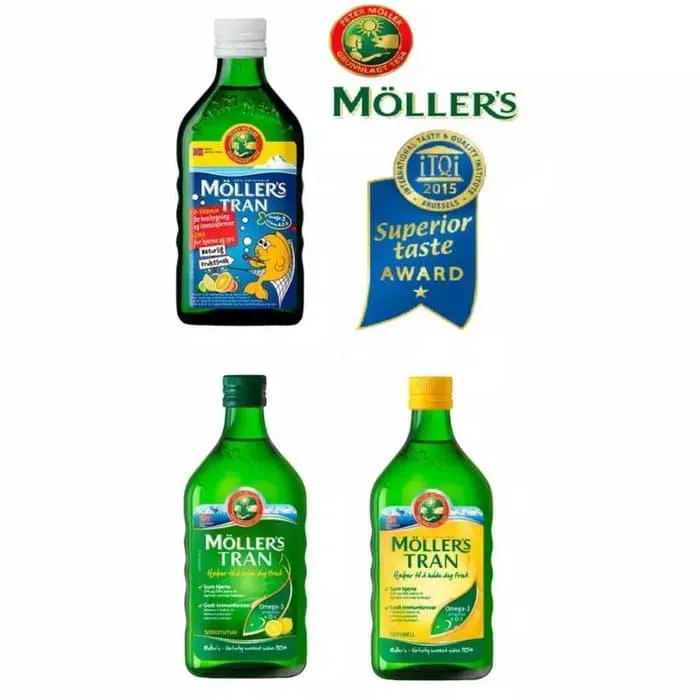 Mollers Tran Cod Liver Fish Oil Moller Mollers Trans Omega 3 DHA ...