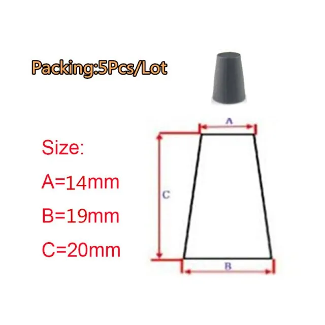 Black Stoppers Sealing End Cover Caps /High Temp Bungs /Conical ...