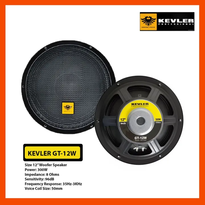 Original KEVLER GT-12W SPEAKER 12 300WATTS - tested before shipped ...