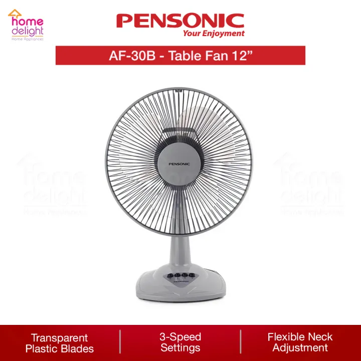Pensonic Table Fan 12" [ AF-30B / AF30B ] | Lazada