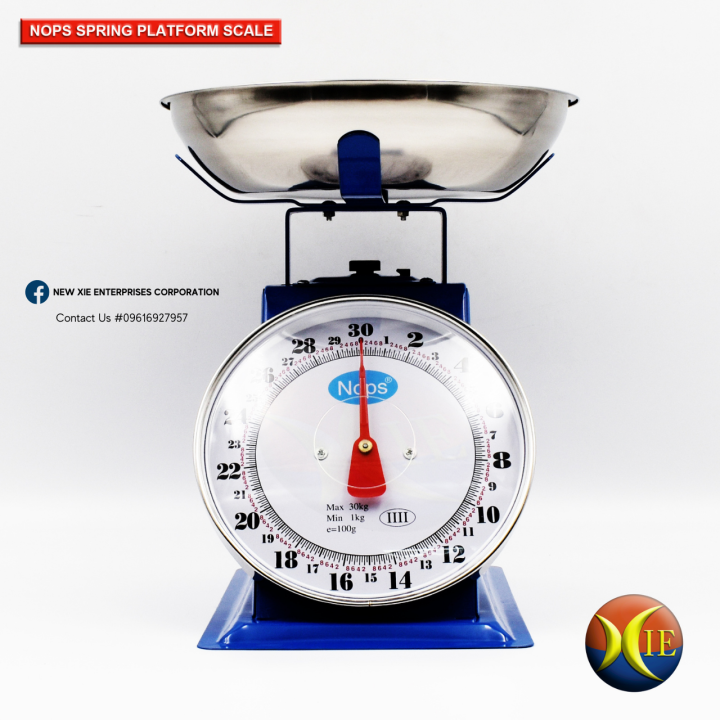 NOPS Spring Platform Scale / Kitchen Scale / Manual Weighing Scale(30KG ...