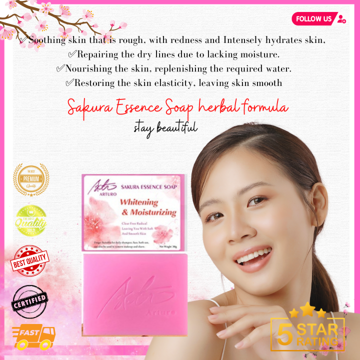 Natural Plant Essence Soap Moisturizing Sakura Essence Soap Whitening ...