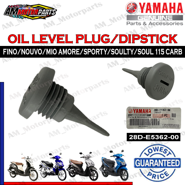 OIL LEVEL PLUG/DIPSTICK FOR FINO/NOUVO/MIO AMORE / SPORTY/SOULTY/SOUL 115 (28D-E5362-00)YAMAHA ...