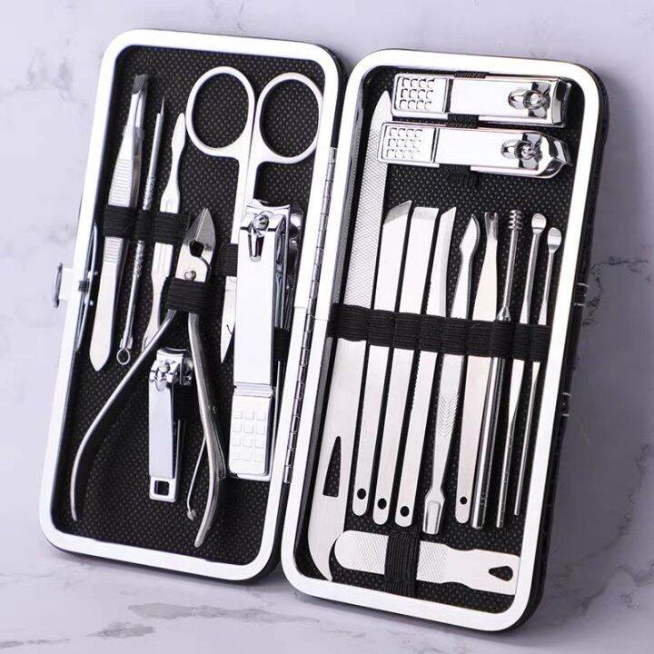 12pc/set manicure tool set pedicure set foot spa nail cutter set with ...