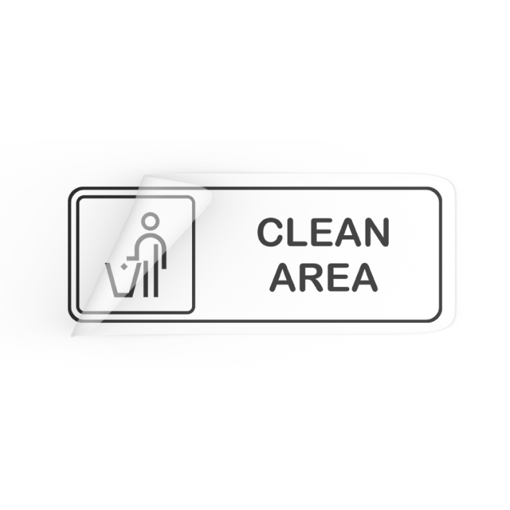 keep clean area stiker - clean area wall sticker sistem - stiker ...