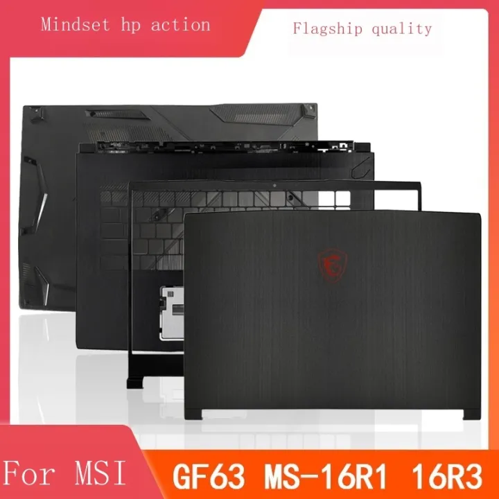 MSI/MSI GF63 MS-16R1 16R3 16R4 laptop frame back case shell front cover ...
