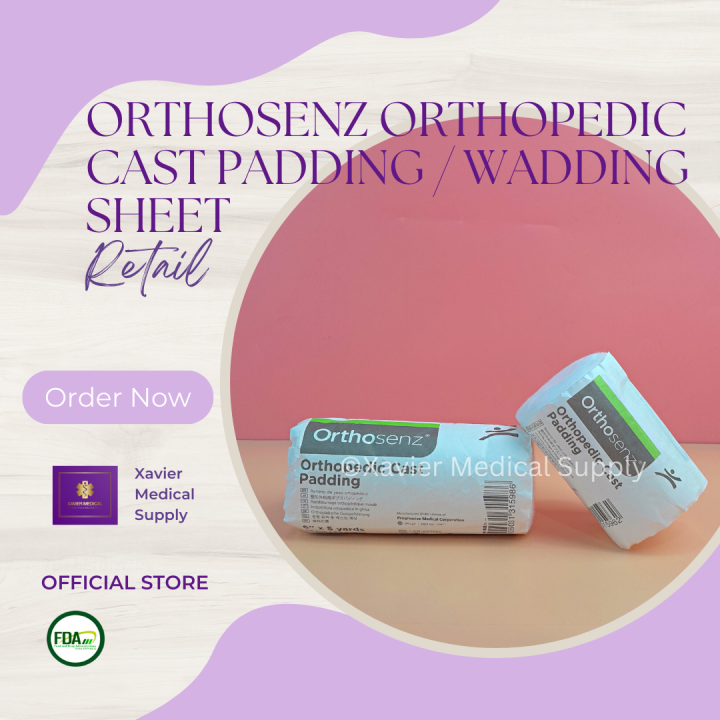 ORTHOSENZ Orthopedic Cast Padding/Wadding Sheet Retail (SOLD PER PIECE ...