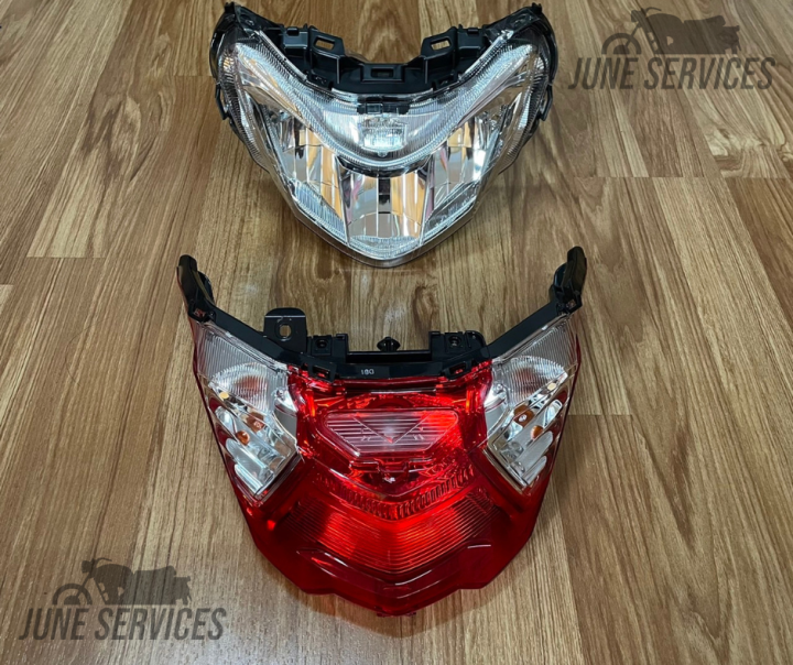 Wave 125 i LED (2018-2022) ไฟหน้า+ไฟท้าย พร้อมขั้วหลอดสายไฟ | Lazada.co.th