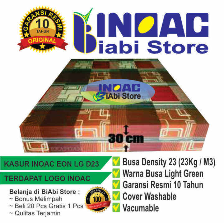 Kasur Busa Inoac Murah 200x200x30 Tebal 30 cm | Lazada Indonesia
