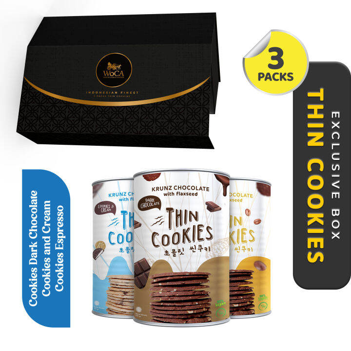 WoCA Paket Bundling Thin Cookies 3 Varian Rasa | Lazada Indonesia