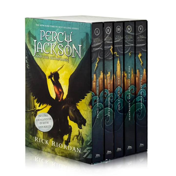 5 Volumes/set Percy Jackson & The Olympians English Original Novel Book ...