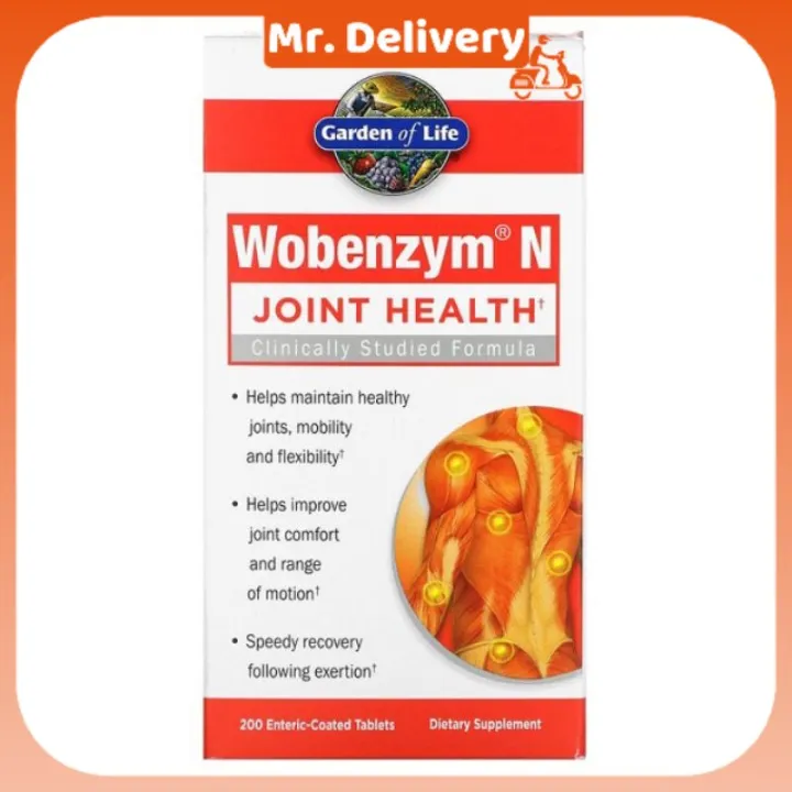 Mr Delivery | Garden of life Wobenzym N, Joint Health, 200 Tablets ...