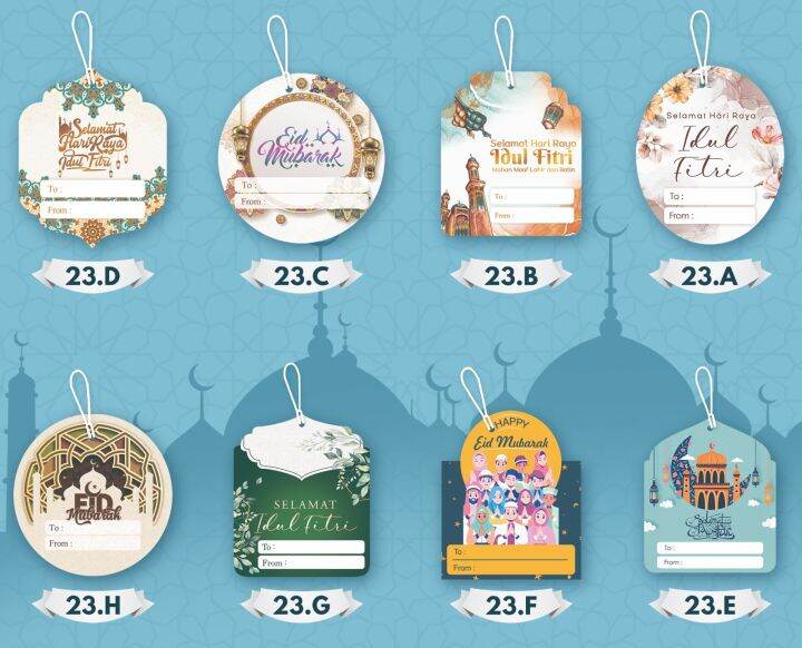 Hang Tag Ucapan Idul Fitri / Hang Tag Hampers Parcel Idul Fitri isi 8 ...