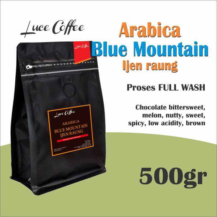 Luce Coffee, Kopi Arabica Blue Mountain Ijen 500gr - Biji atau Bubuk ...
