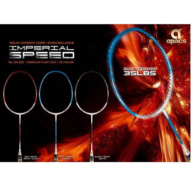 Apacs Imperial Speed Series【No String】(Original) Badminton Racket (1pcs ...