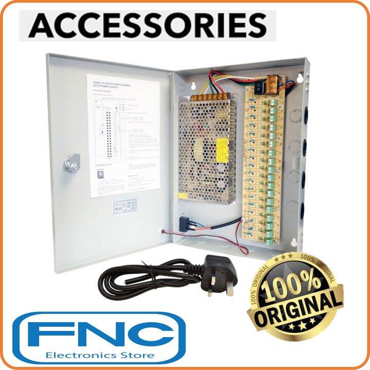 CCTV Switching Power Supply DC12V 20AMP 18CH Output Switch Mode With ...